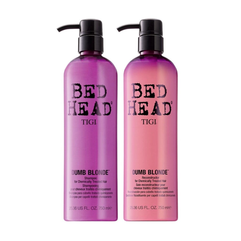 Hairmnl Bed Head By Tigi Dumb Blonde For Chemically Treated Hair Duo 750ml